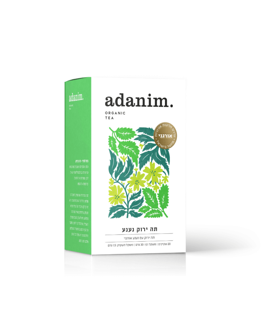 תה ירוק נענע אורגני - תה עדנים