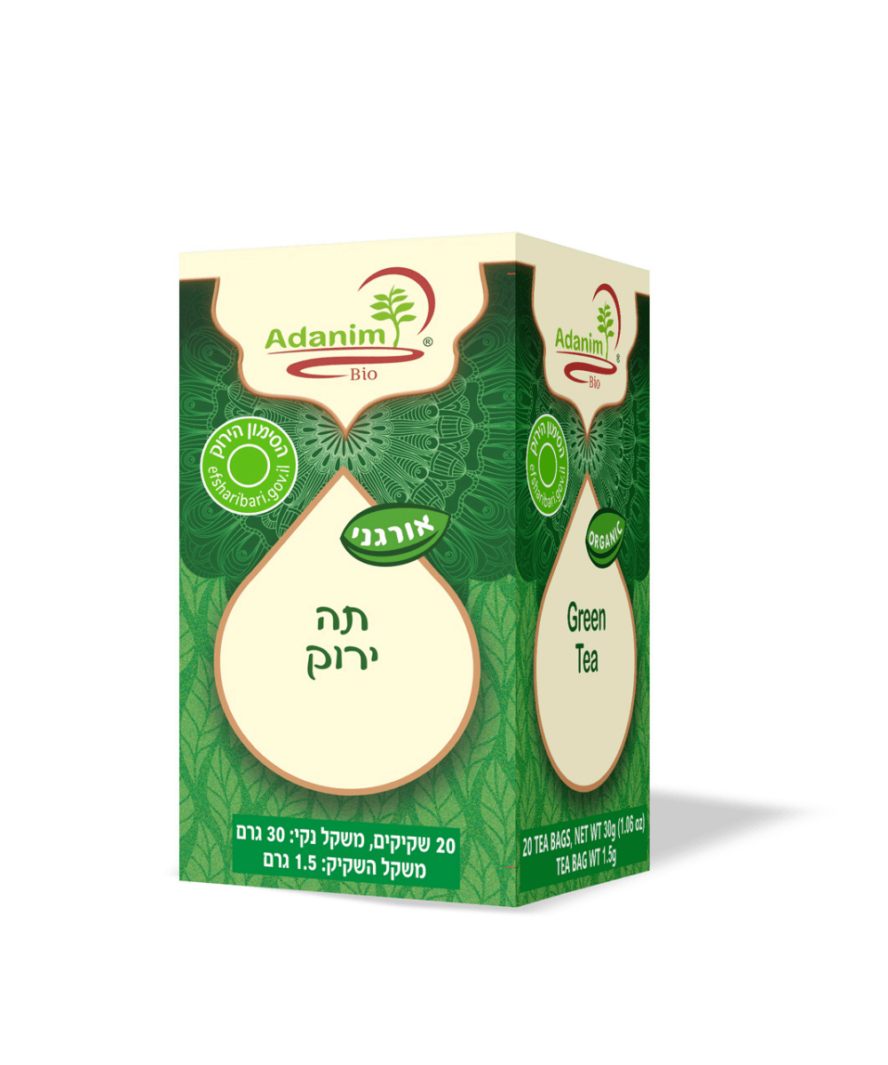 תה ירוק סיני אורגני - תה עדנים